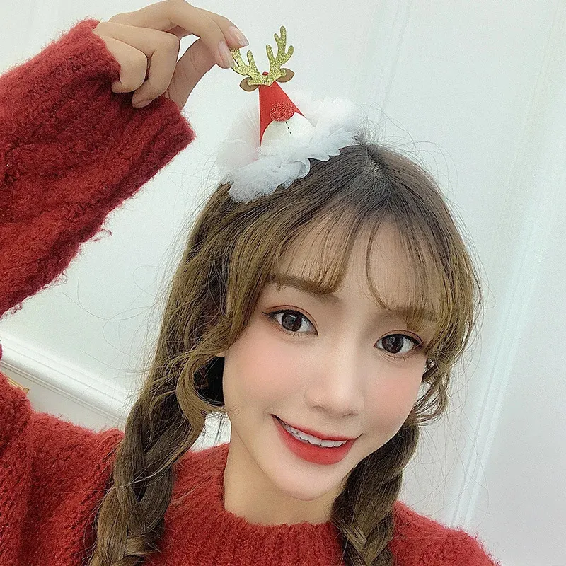 2026 Christmas Hair Clips Kawaii Christmas Headbands Hair Accessories ...