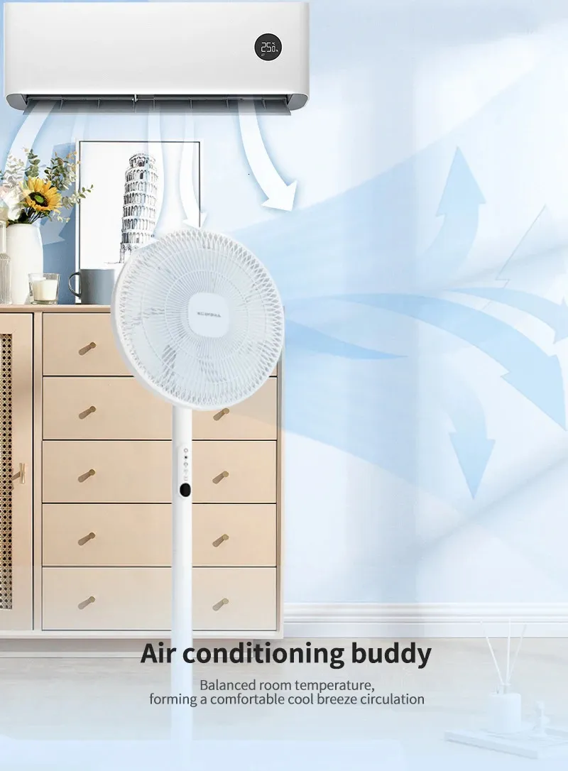 Electric Fan: Seven-Leaf, Large Air Volume, Household Floor/Table, Dual ...