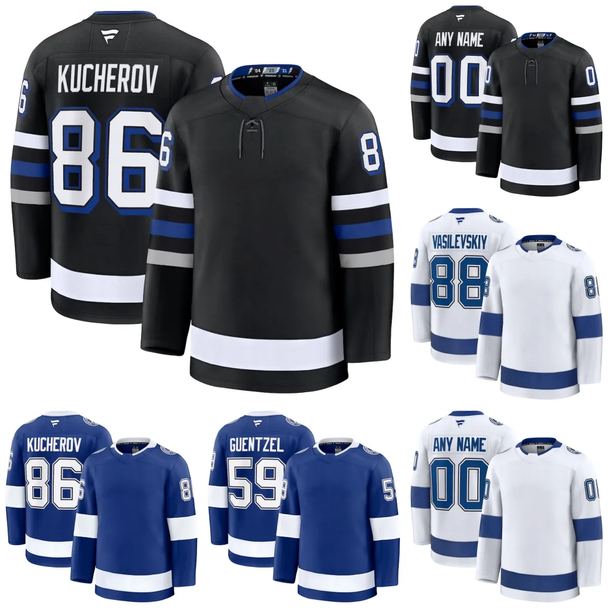 Jake Guentzel Lightning Jersey Hockey Brayden Point Victor Hedman ...