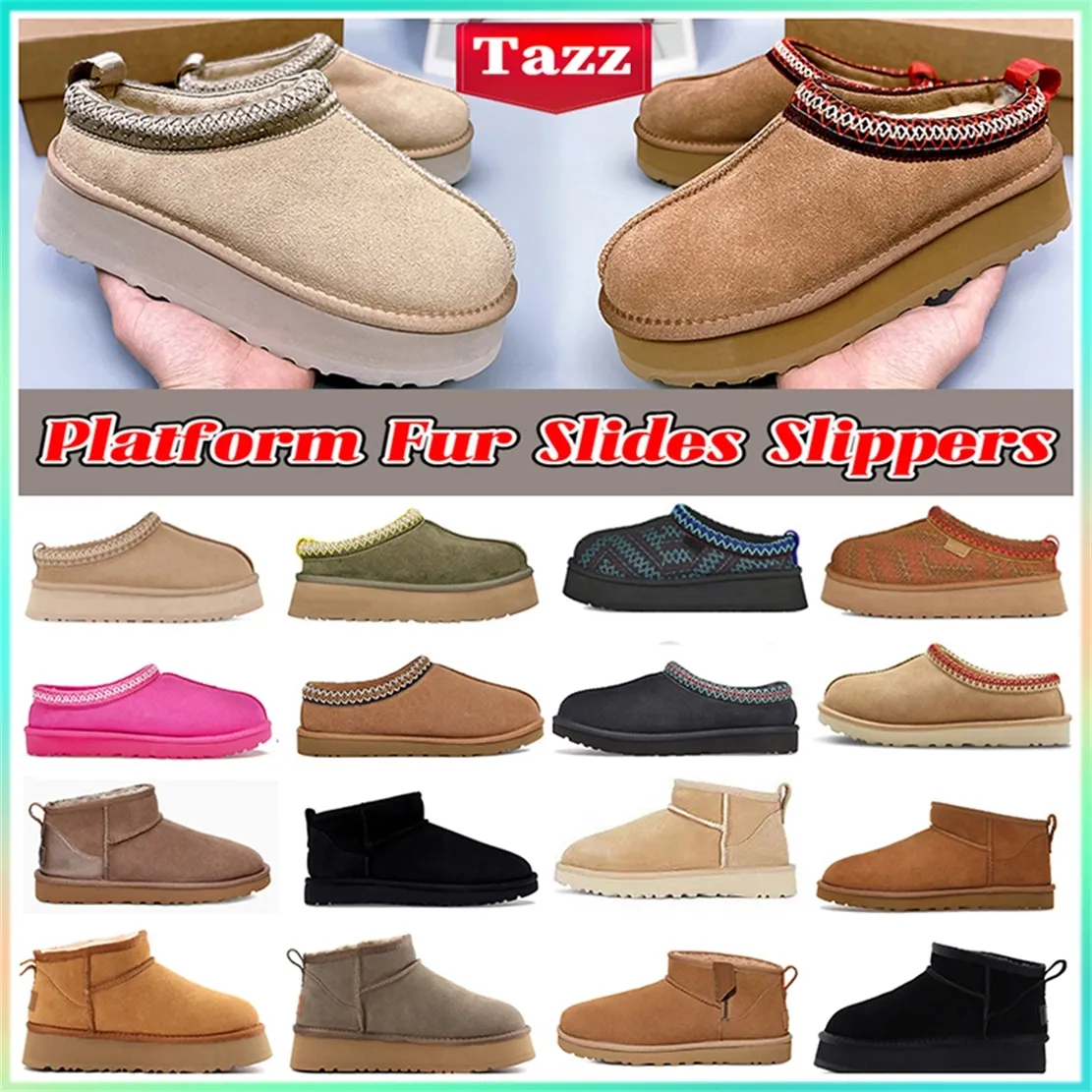 Black Friday Discount tazz Tazz Slippers fur Suede Disquette Slipper ...