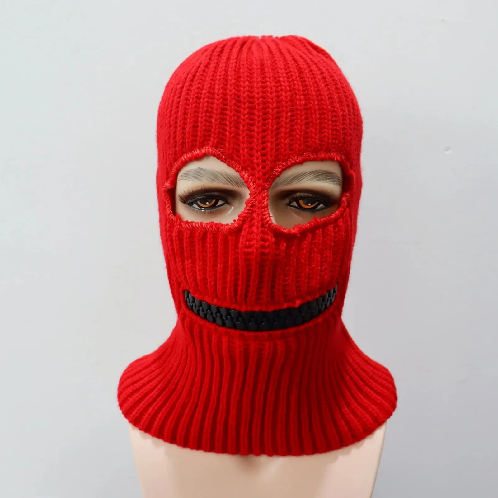 Crossborder Big Gold Tooth Mask Headpiece Knitted Warm Wool Hat Funny ...
