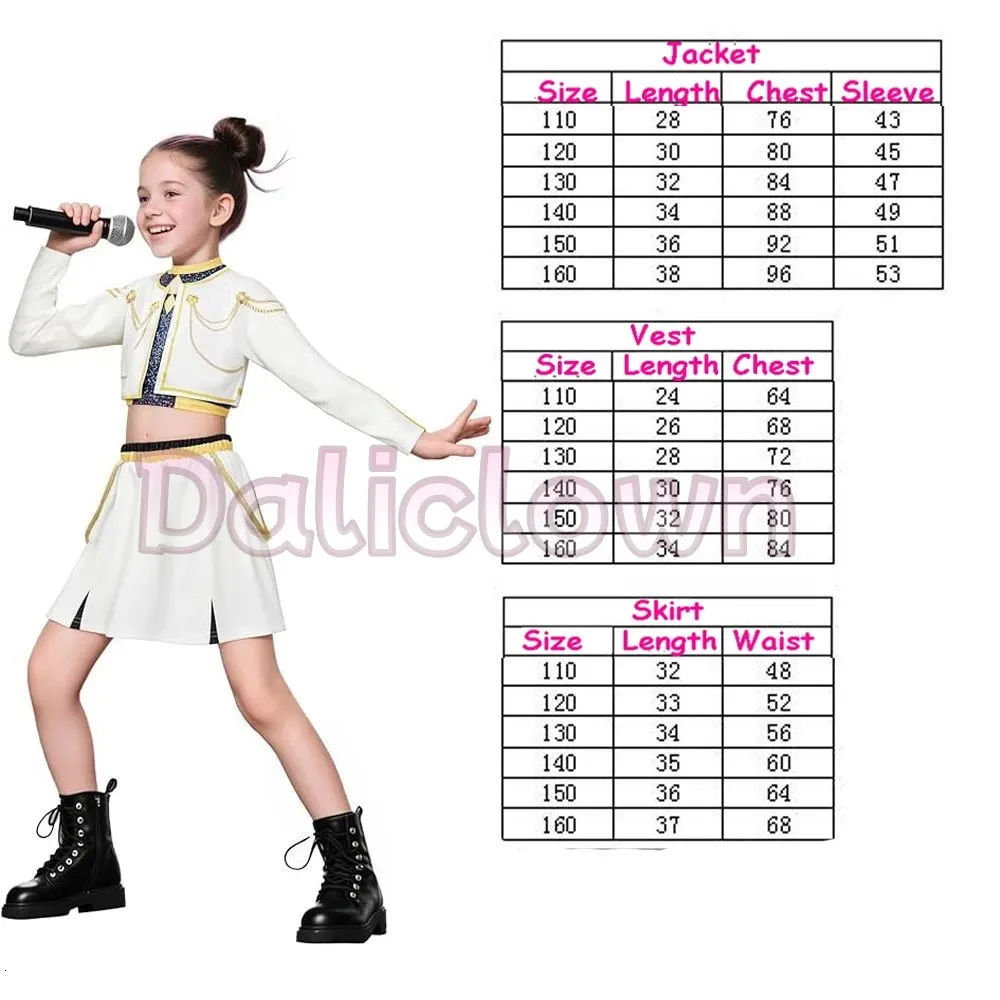 Kids Rumi Mira Zoey Cosplay KPop Demon Hunters Girl Costume K Pop ...