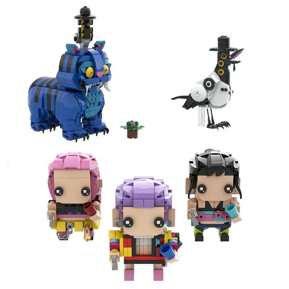 Gobricks MOC Kpop Demon Hunters Figure Brickheadz Brick Model Sussie ...