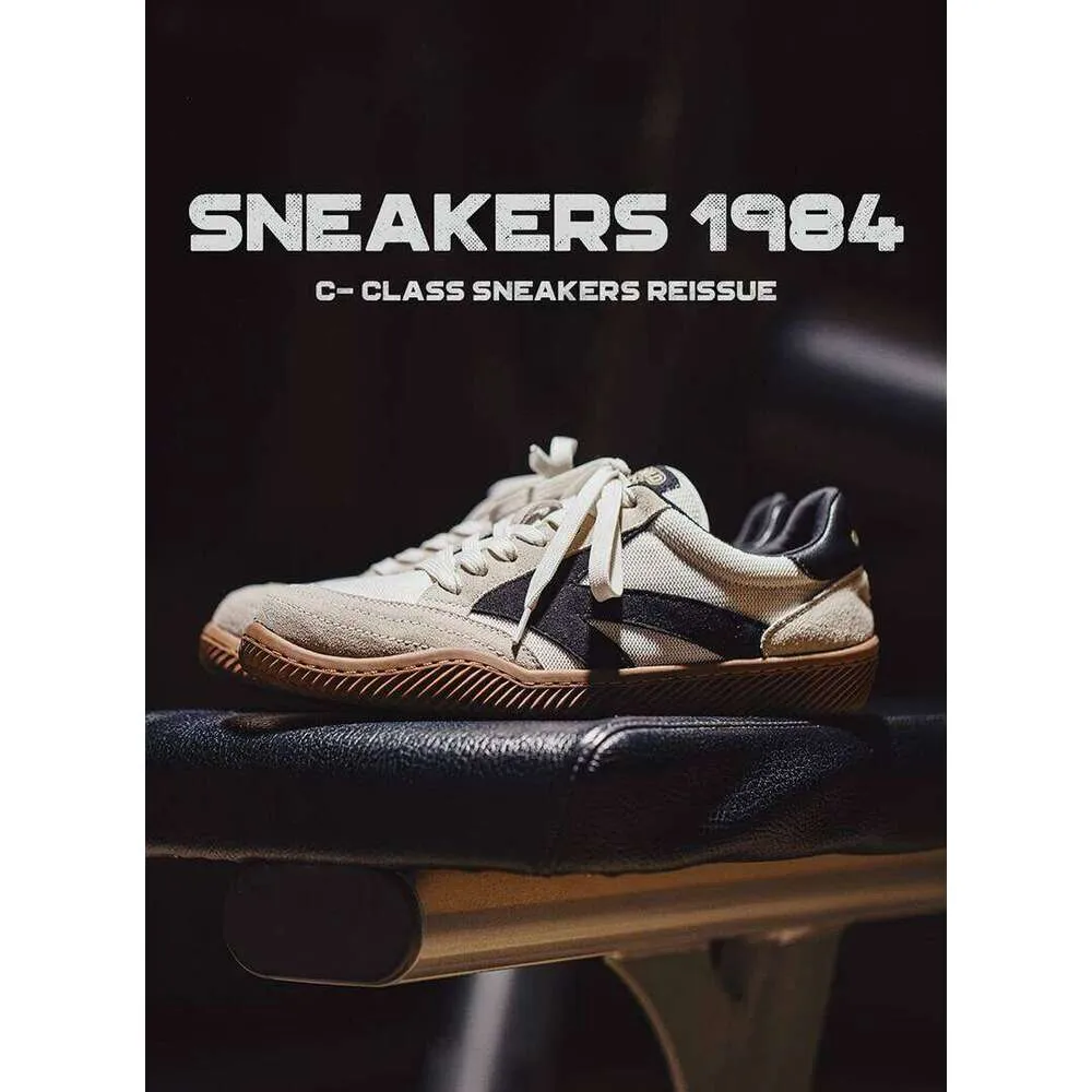 Maden Retro Patchwork German Trainers for Unisex, Summer Classic White ...