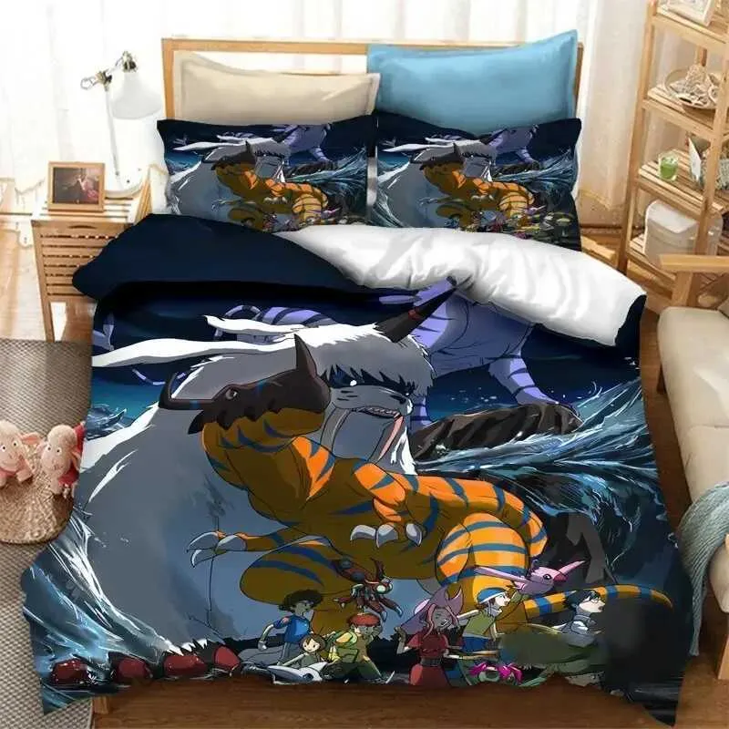 Anime Digimon Adventure Bedding Set: Duvet Cover, Comforter Covers ...