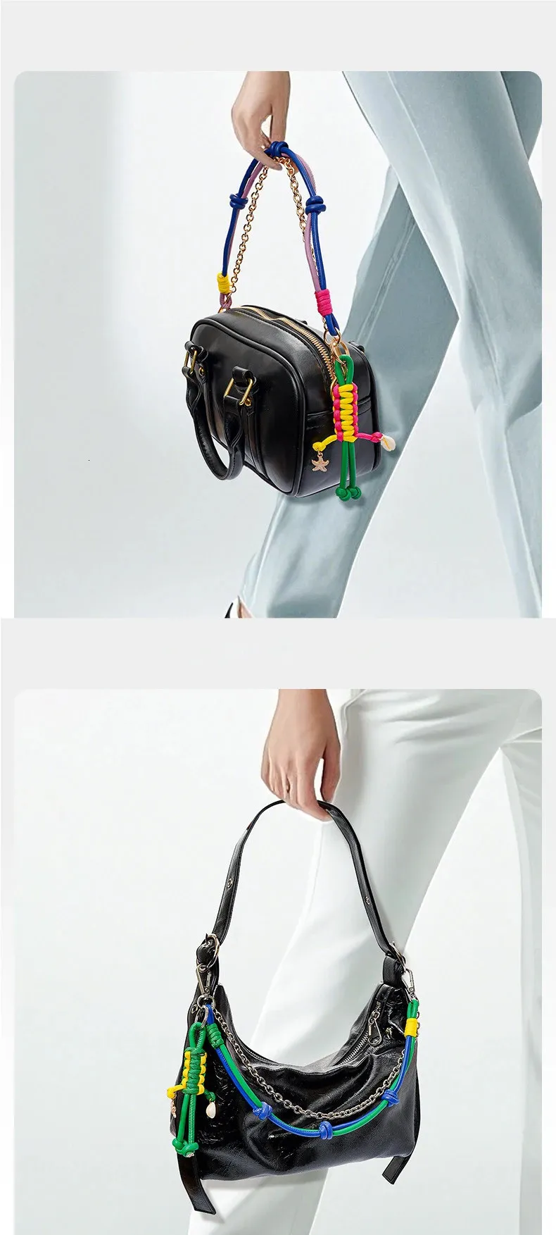 Fashion Leather Handmade Pendants for Bags, Multifunctional Detachable ...