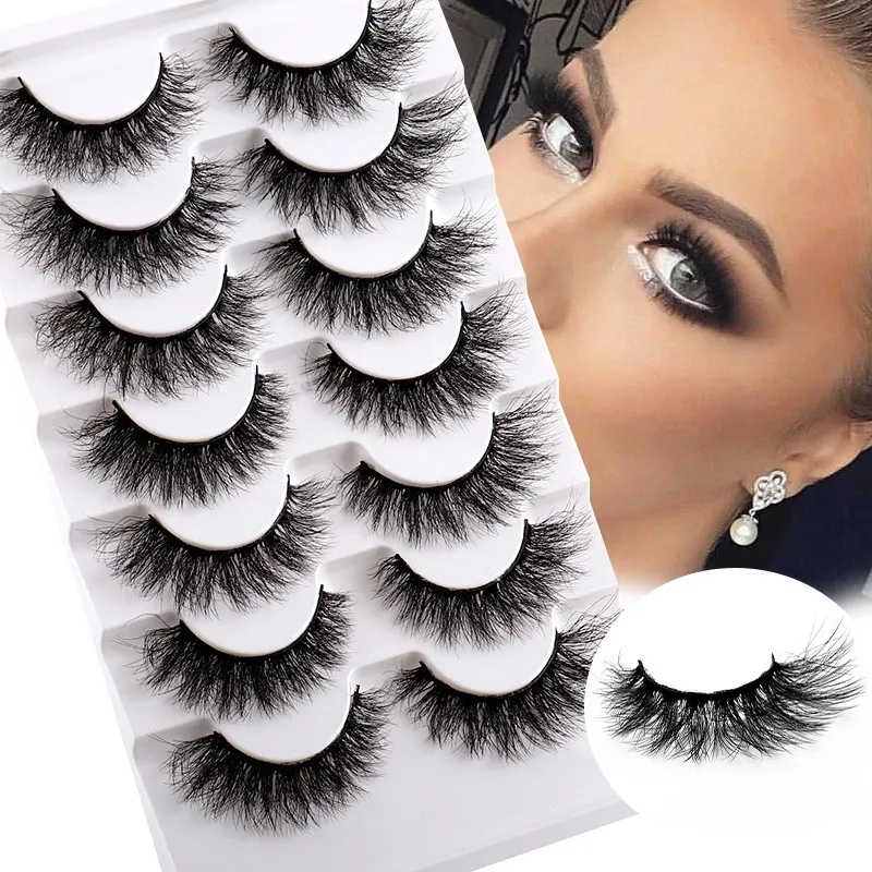 Handmade Reusable Of Soft, Fluffy, And Natural Curly Fluffy Eyelashes ...