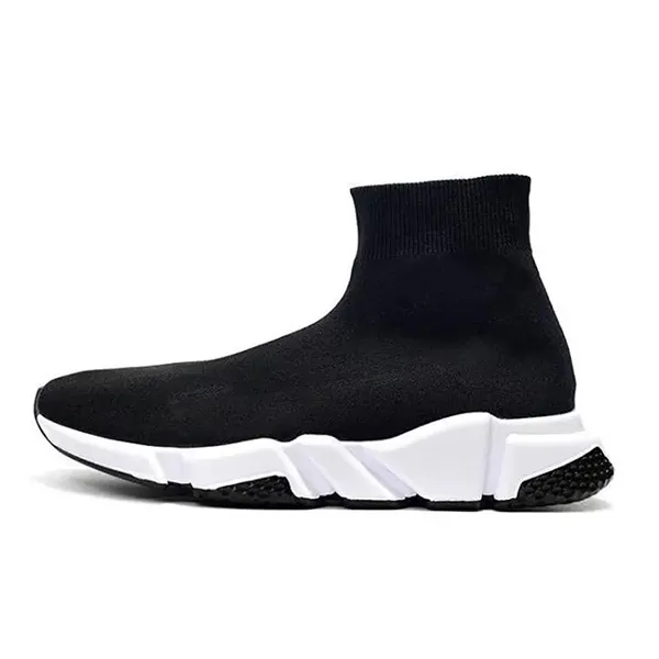 2025 Designer sock shoes unisex lace-up sneakers with clear sole and ...