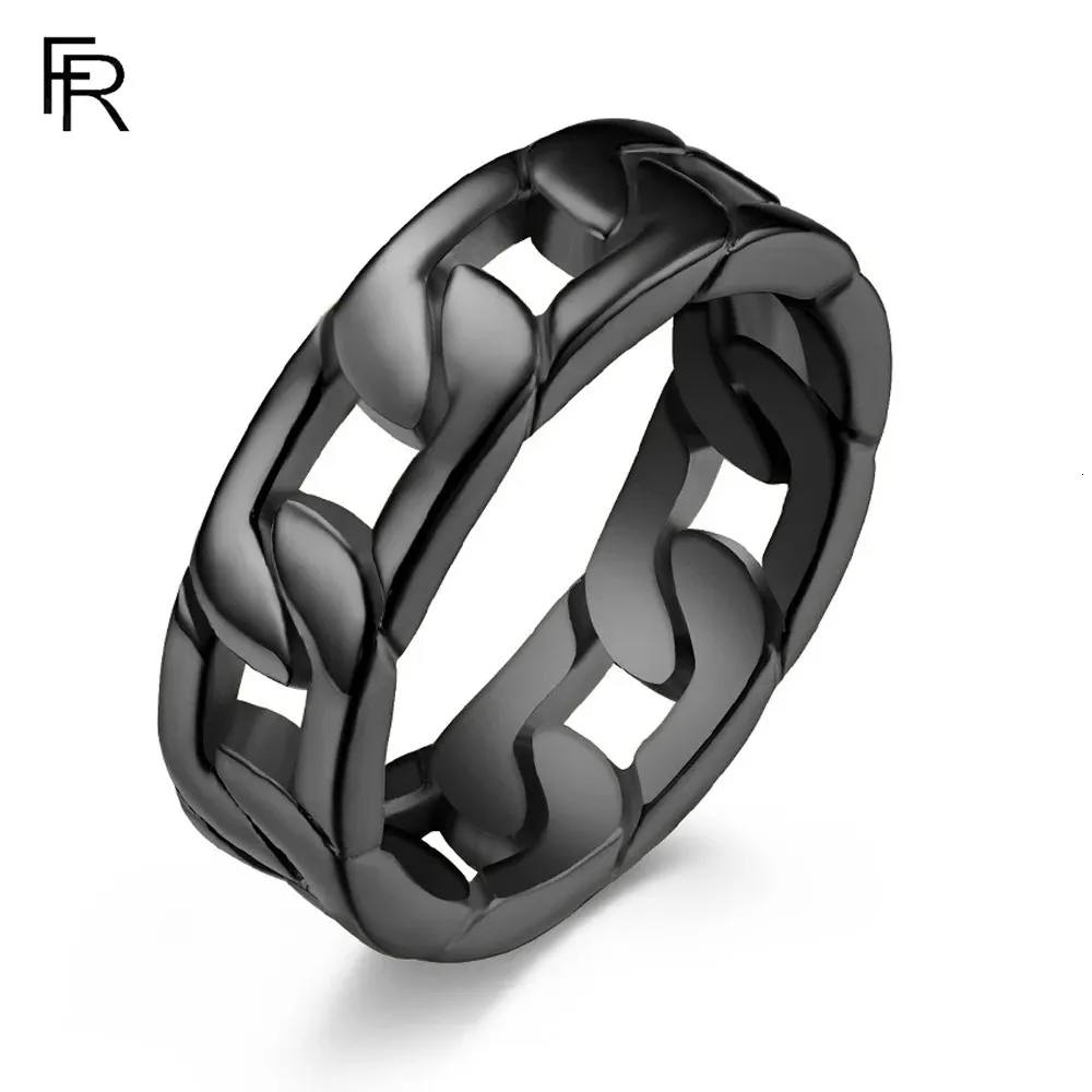 Steel Braided Cuban Chain Ring for Men and Women, Neutral Cool Style ...