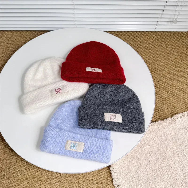 Kids Winter Windproof Hat 52-54cm for Girls, Autumn Knitted Cold-Proof ...