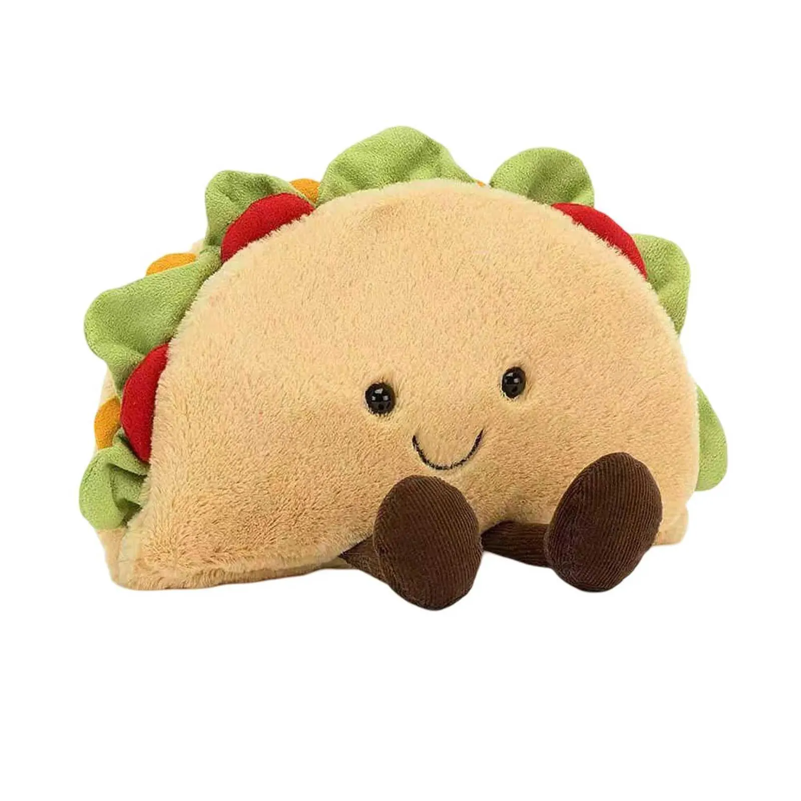 Plush Stuffed Toy: Cute Simulation Food Mexican Roll Hamburger Soft ...