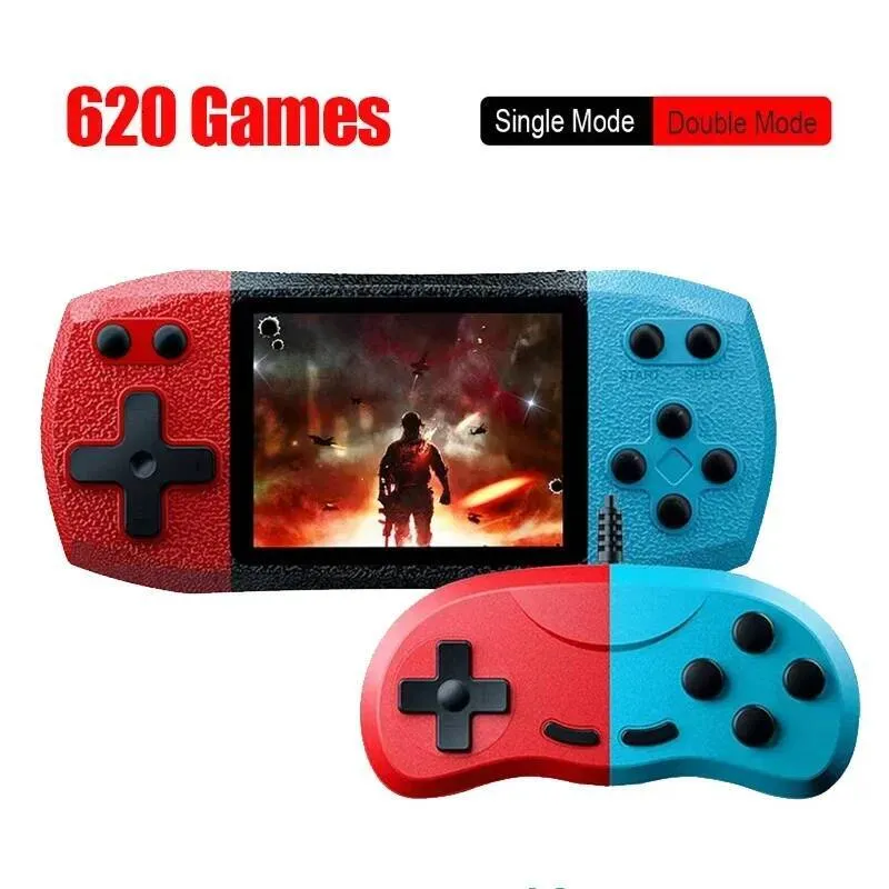 4 Inch Retro Handheld Game Console 620 Classic Games, Rechargeable, AV ...