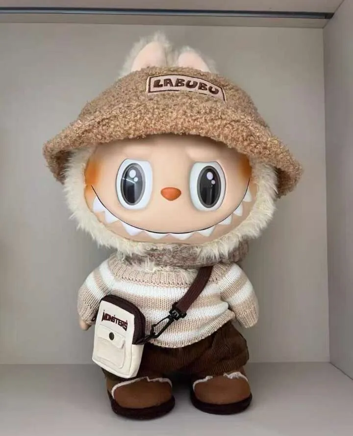 High Quality 38cm Labubu Dress Be Latte Trendy PVC Toy Third Generation ...