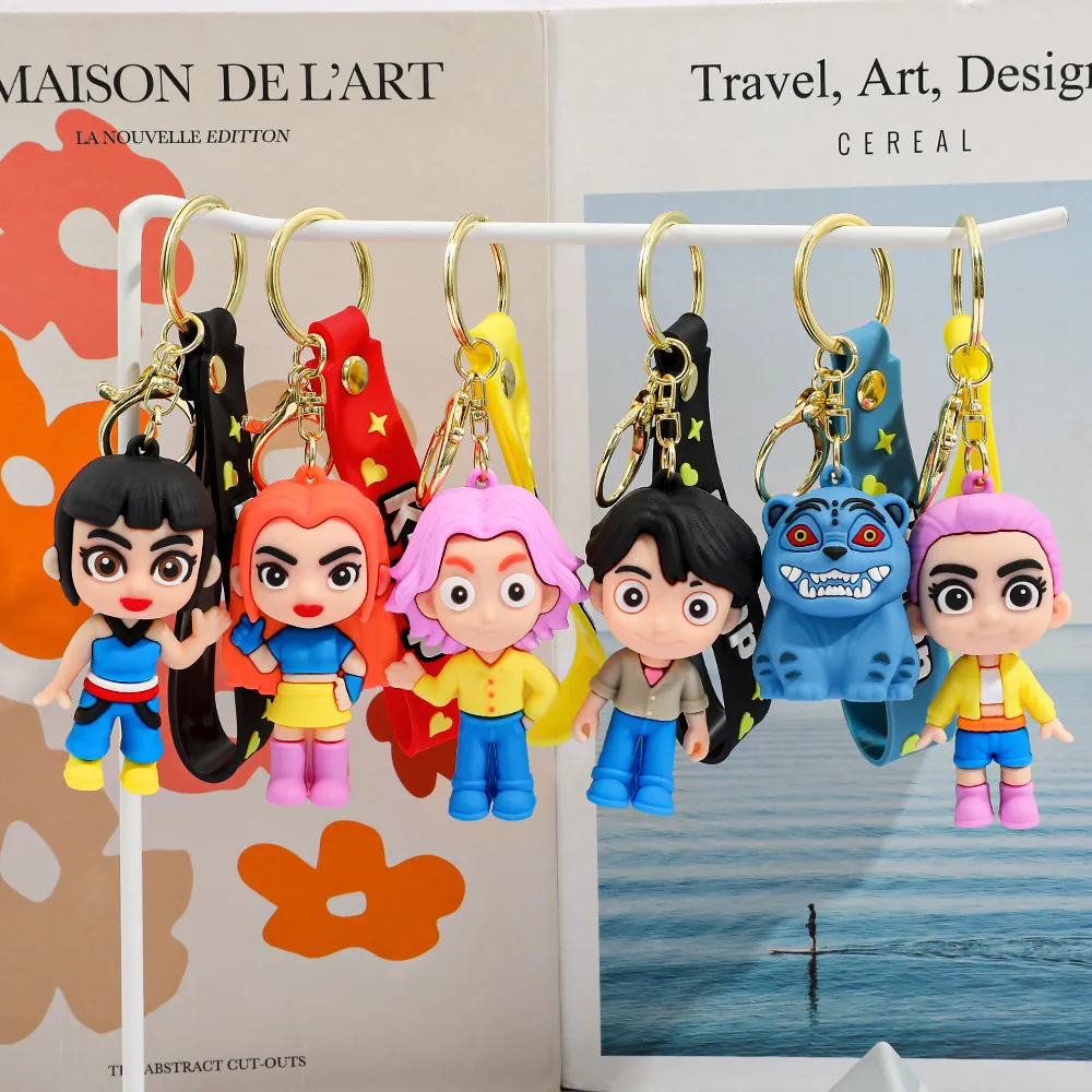 Cross Border New K POP Demon Hunters Plush Devil Hunt Derpy Keychain ...