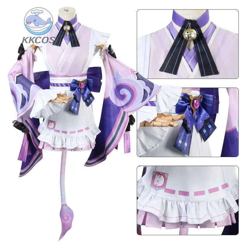 Mizuki Yumemizuki Genshin Impact Cosplay Costume with Wig for Women ...
