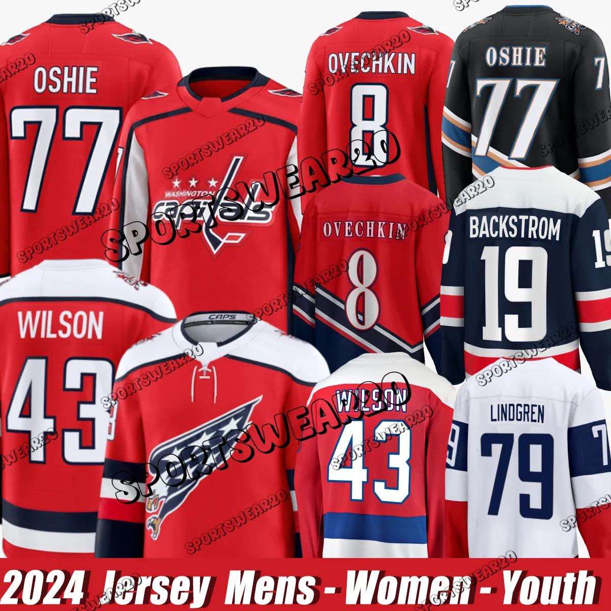 Unisex Alex Ovechkin Hockey Jersey Breathable... From Sportswear20, $17 ...