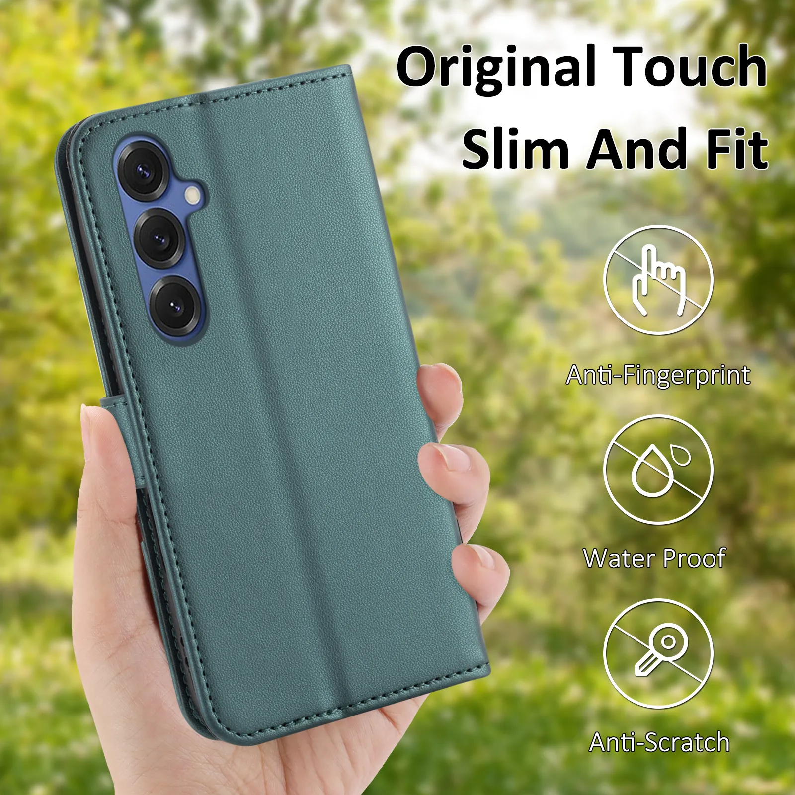 Premium Leather Multi-Purpose Phone Holder with Security and ...