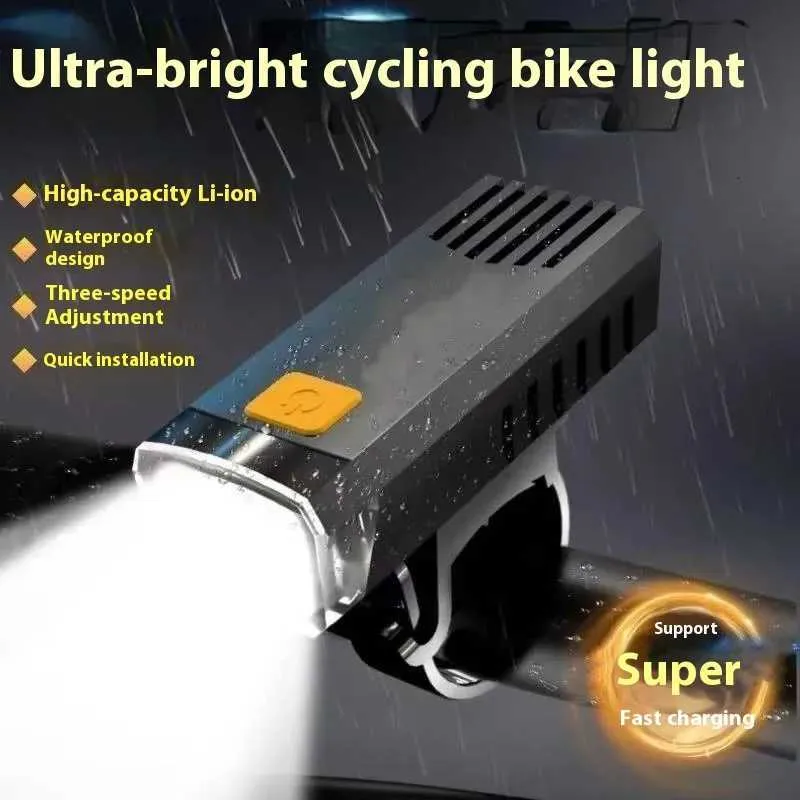 Bicycle Light: Rainproof USB Charging LED Front Lamp Headlight ...