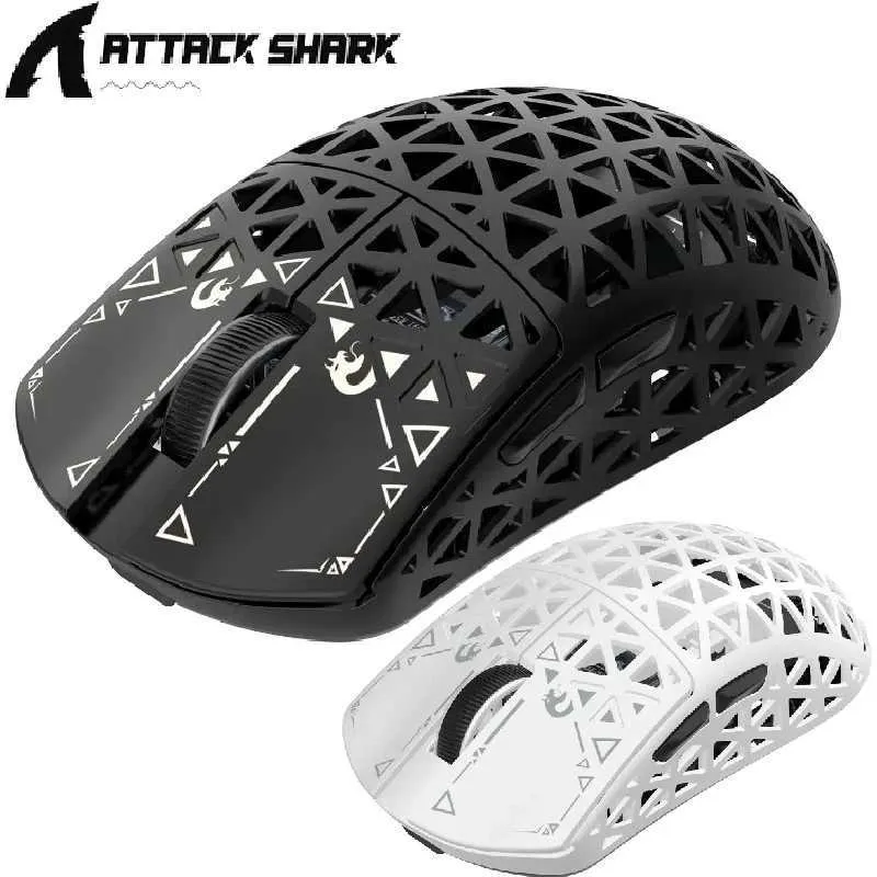 ATTACK SHARK R5 Ultra True Wireless 8K Gaming Mouse Ecofriendly Carbon ...