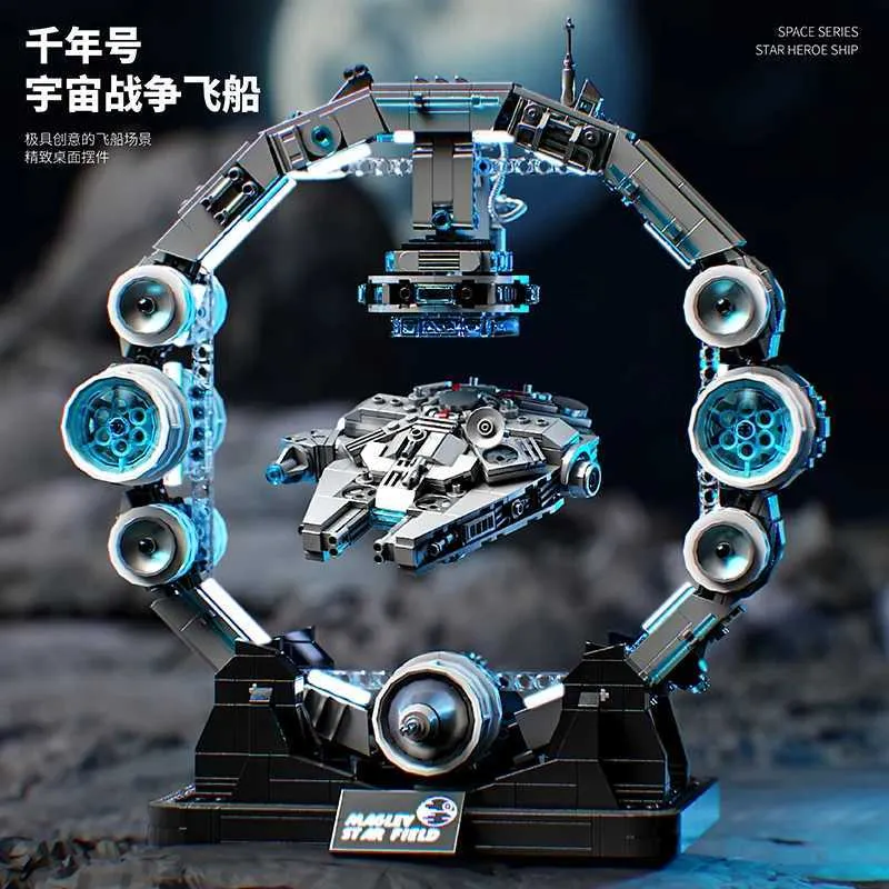 Levitating Millennium Falconi Star Movie Building Blocks Sets MOC ...
