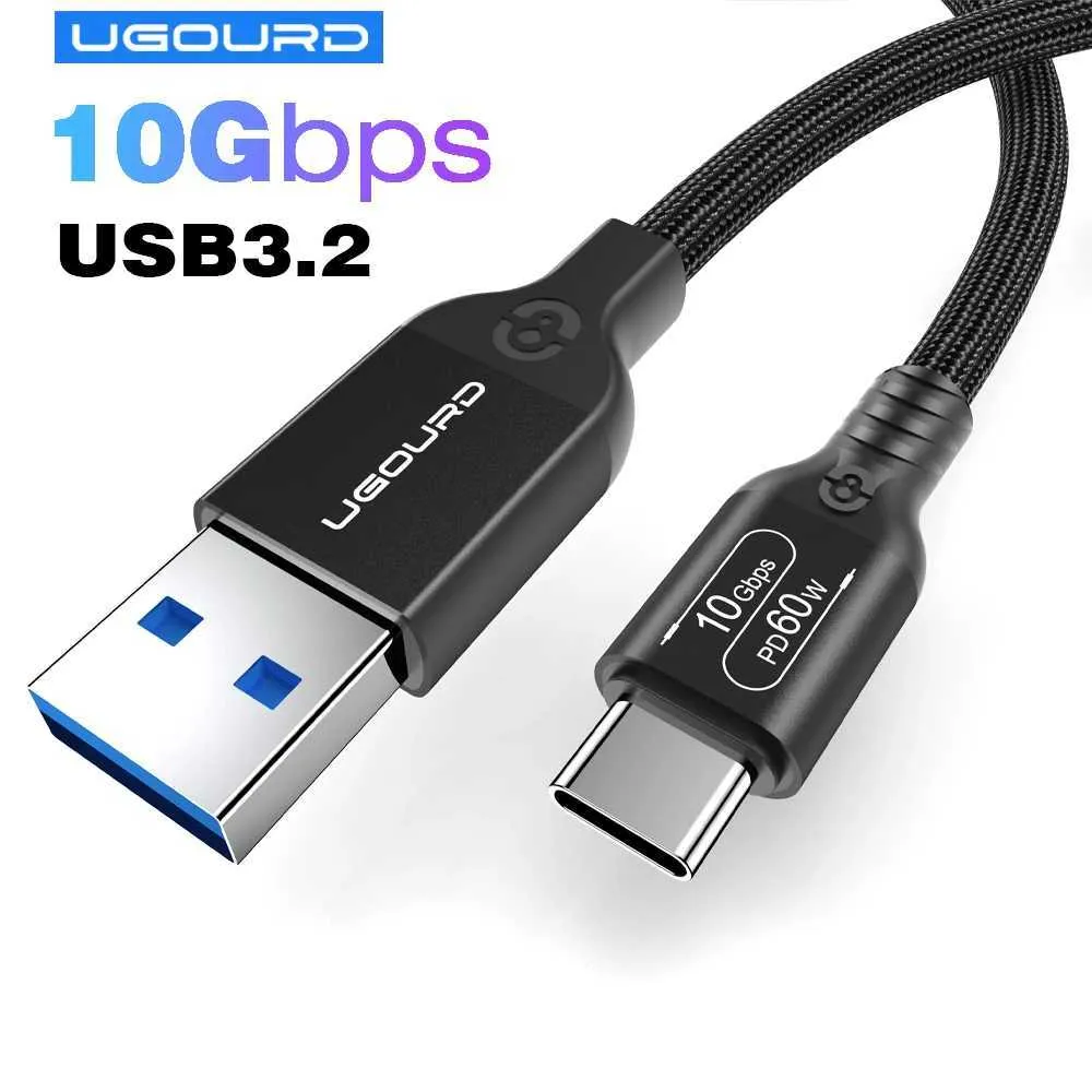 USB32 USB31 Gen2 10GbCable USBA To USB Type C Cable 3A 60W Fast ...