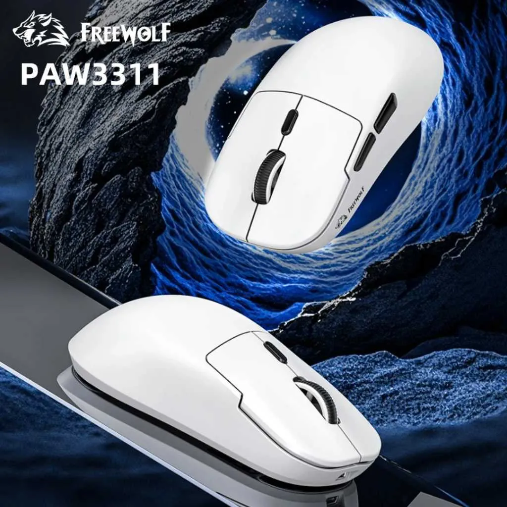 Free Wolf A6 Wireless Gaming Mouse - Dual Mode BT2.4G, 24000 DPI ...