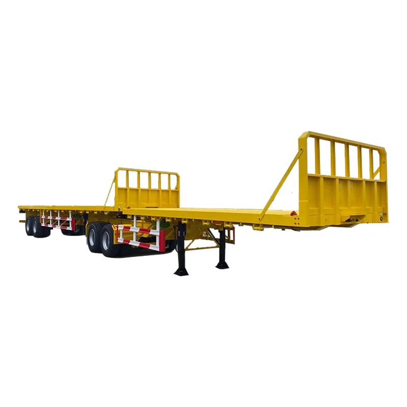 Two-Axle Flatbed Trailer: Semi-Trailer for Light Flatbed, Container ...