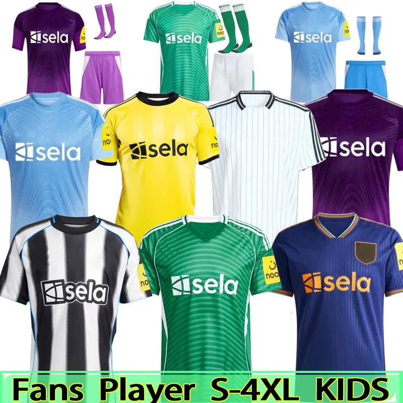 Newcastle United 2025/26 Soccer Jersey: NUFC Bruno G, Elanga, Gordon ...