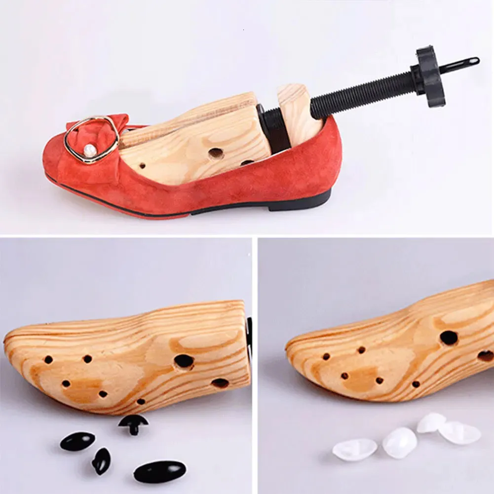 Wooden Shoe Stretcher: Adjustable Length and Width Boot Expander ...
