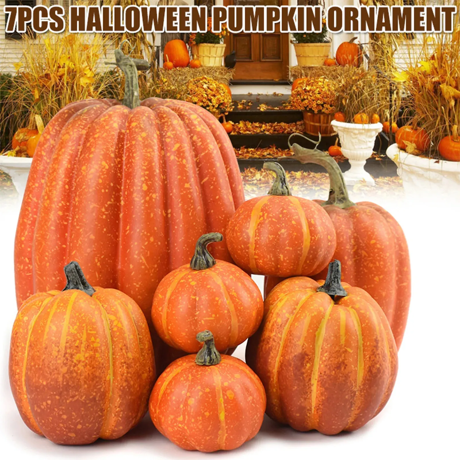 Foam Pumpkins For Halloween Decorations Realistic Artificial Pumpkin ...
