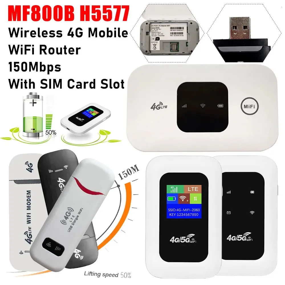150Mbps 4G LTE Modem 4G Mobile WiFi Router Portable USB Dongle Wireless ...