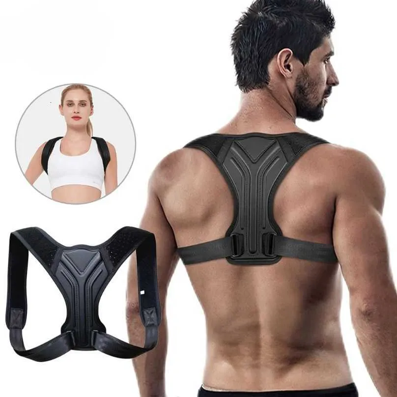 Adjustable Back Shoulder Posture Corrector Belt Clavicle Spine Support ...