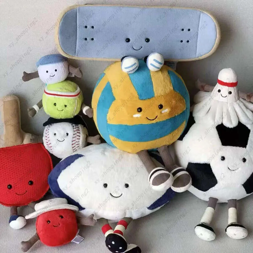 Jellycat Fun Tennis Pendant, JC Sports Series Plush Toy Basketball ...