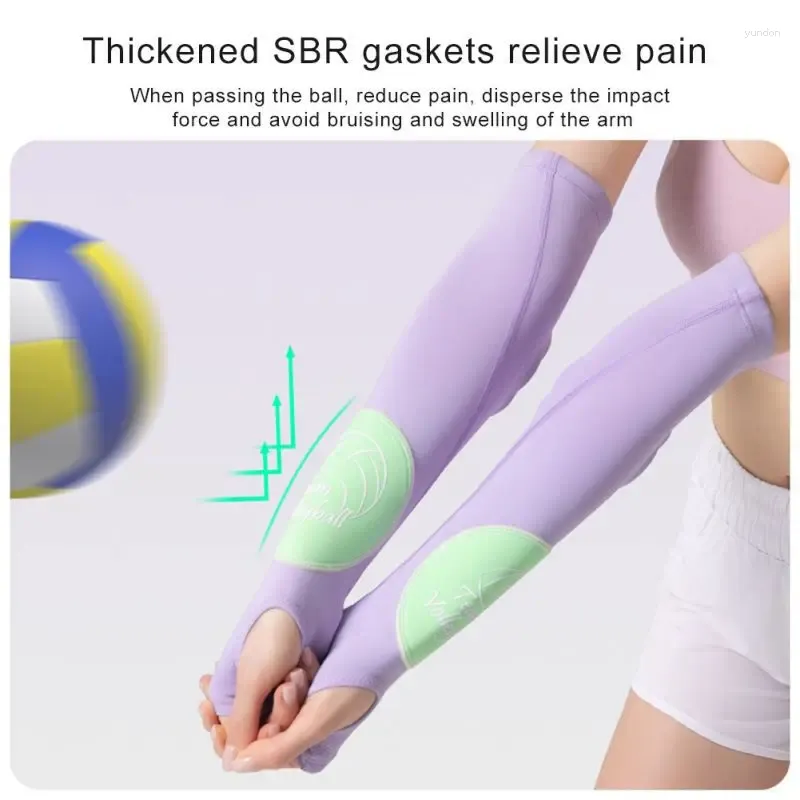 Wrist Support Sleeves: Volleyball Padded Sports Compression Knitted Arm ...