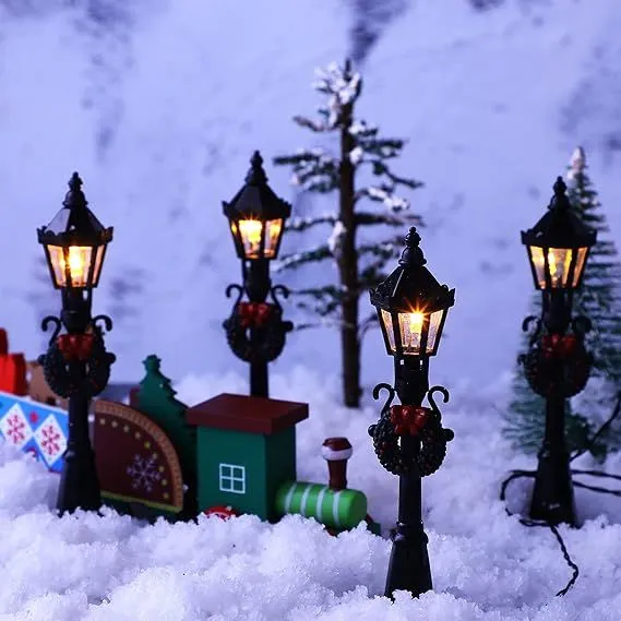 Wholesale Christmas Lamp Post Village Accessories Village Fairy Lamp ...