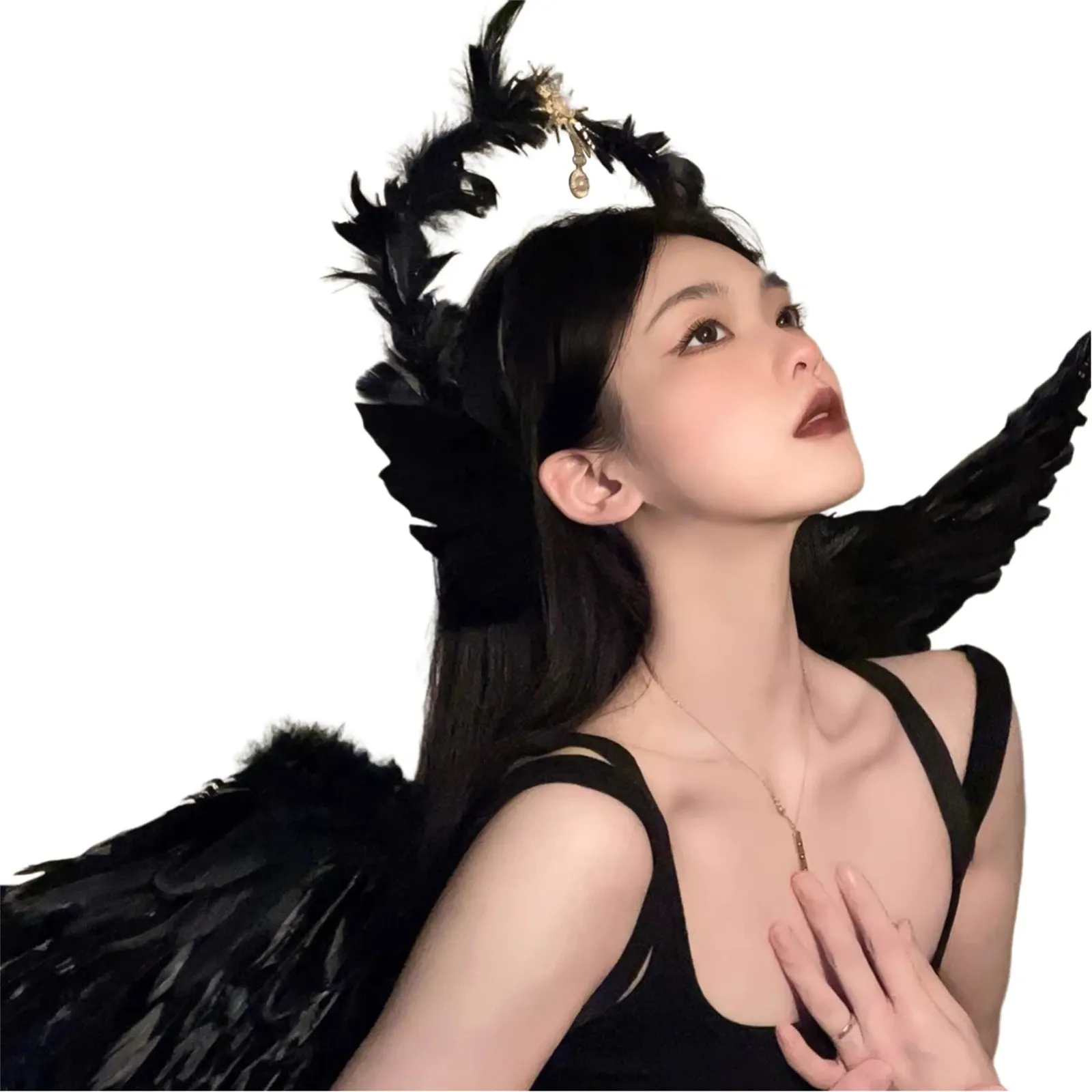 Fairy Feather Women's Headband European Style Goddess Angel Headband ...