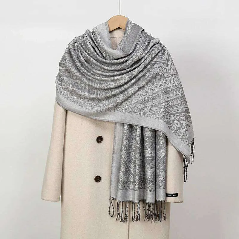New Winter Scarf For Women, Warm Cashmere Scarves, Casual Designer ...