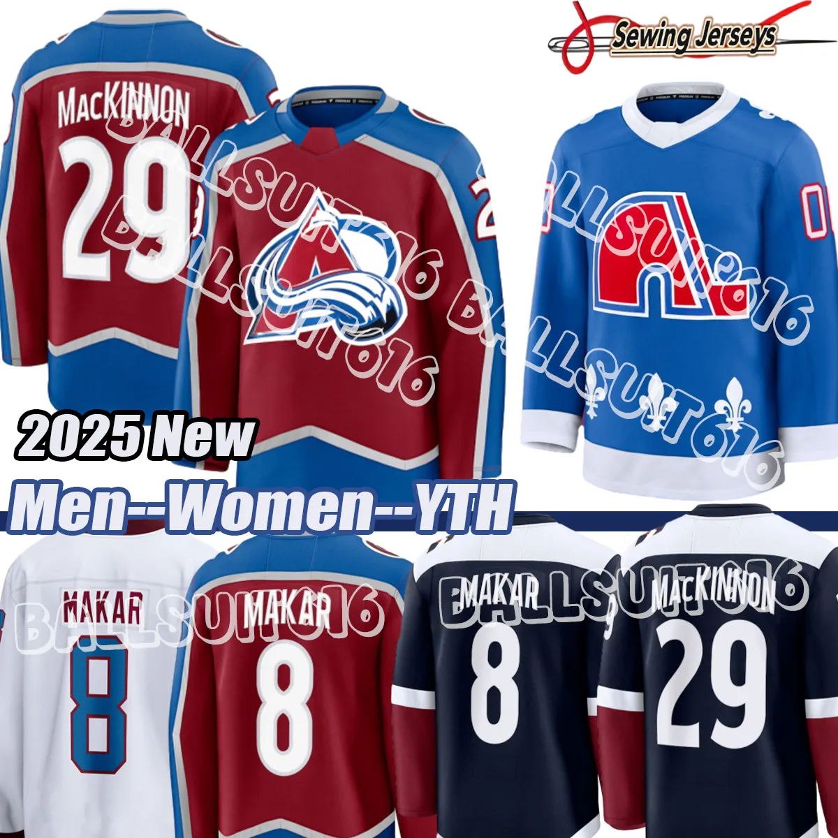 #29 Nathan MacKinnon Jersey Cale Makar Collorado Avalanche Jersey ...