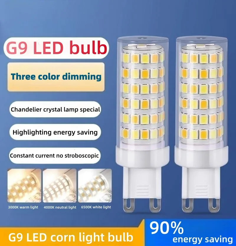 G9 LED Corn Bulb, 88 Bead 15W Ceramic 220V, Warm/Cool/Natural White For ...