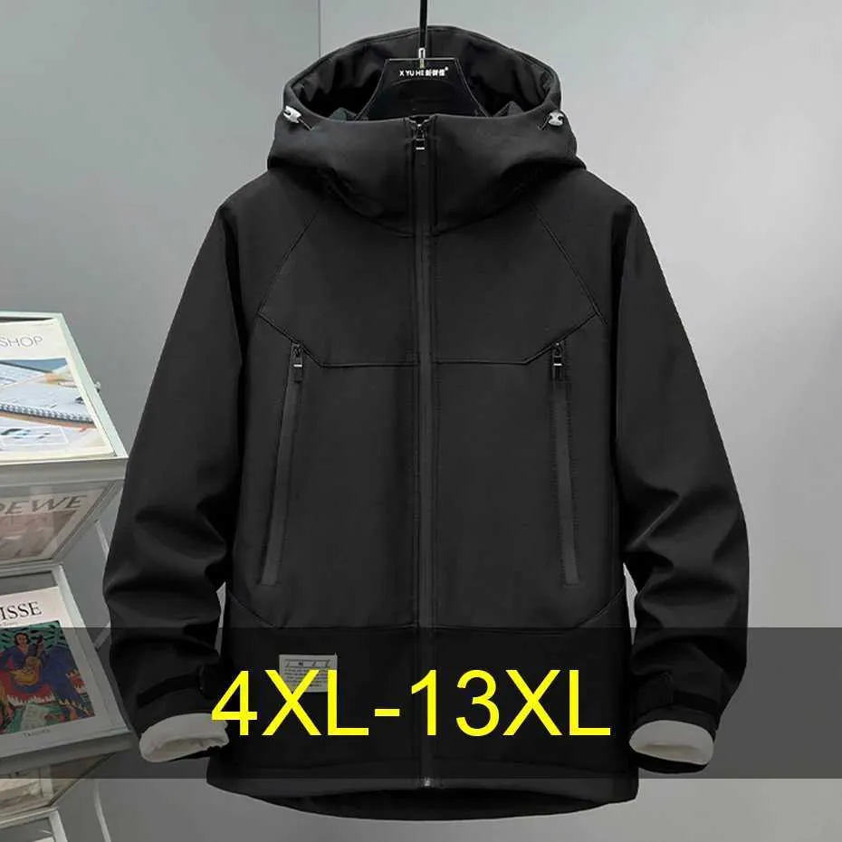 Waterproof Windbreaker Jacket for Men, Plus Size 12XL 13XL, Camp Jacket ...