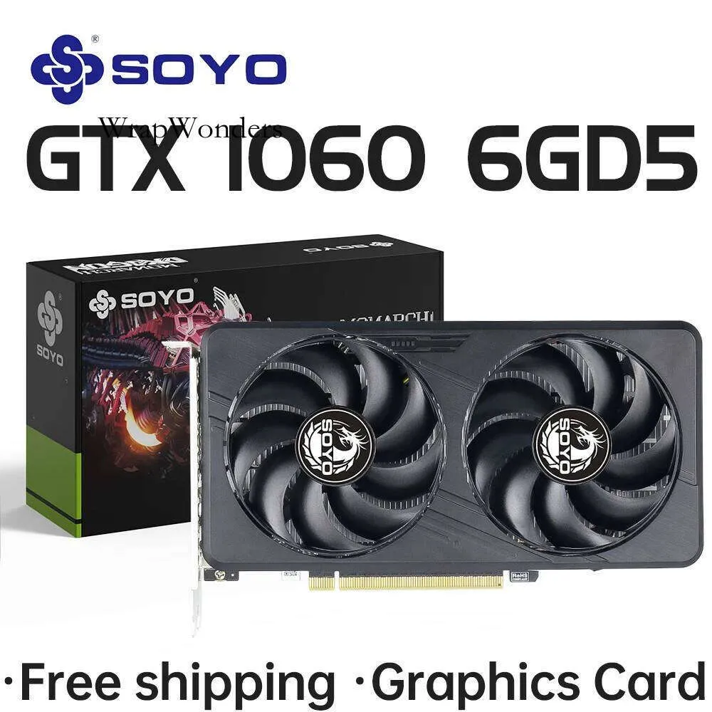 SOYO Graphics Cards Gtx1060 6G/3G Ddr5 192Bit HDMI Compatibility+Dp2 ...