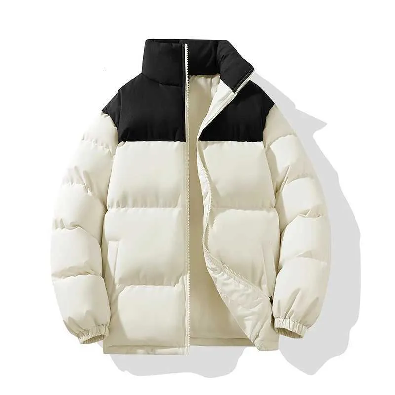 Men's White Duck Down Jacket, Warm Thick Puffer Coat, Male Casual High ...