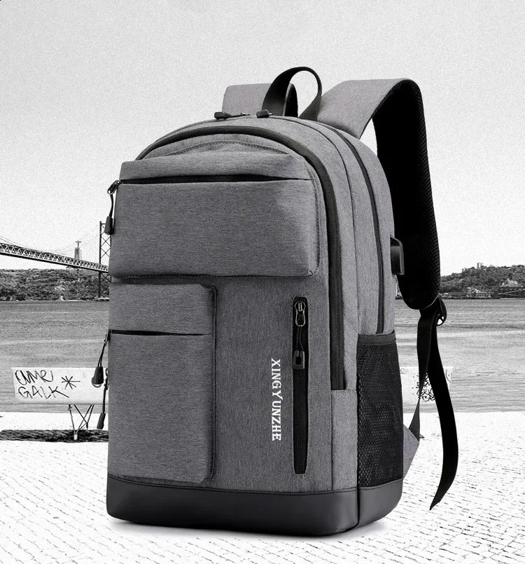 Male Business Backpack with USB Charging for Travel, Work, Laptop ...