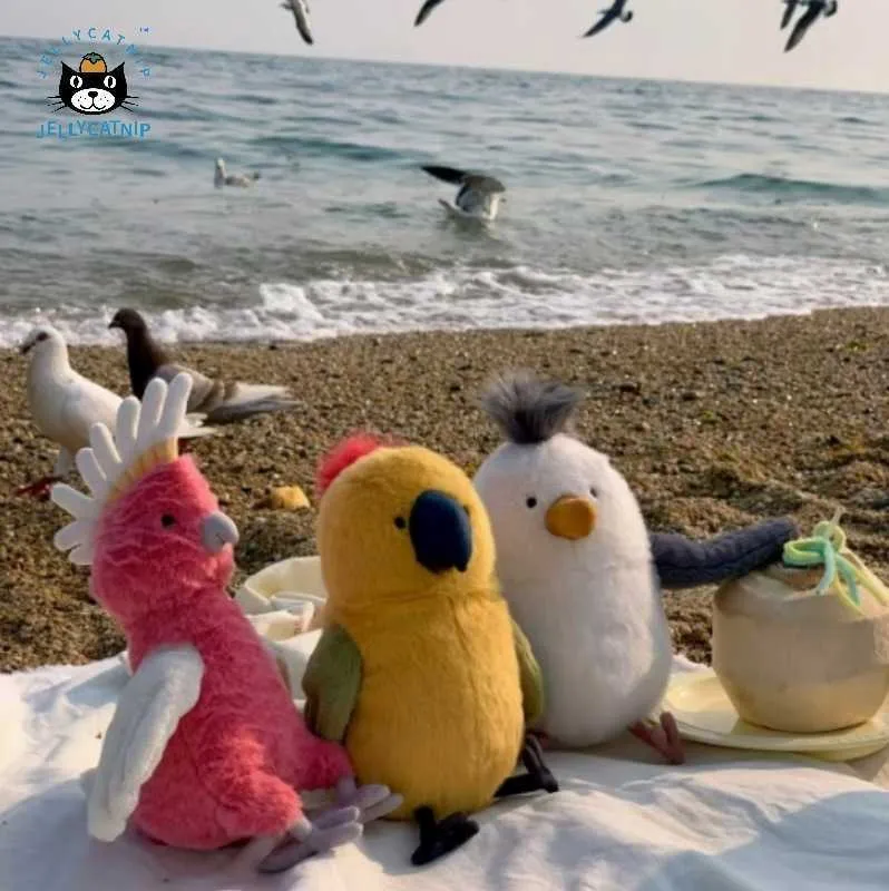 2025 Christmas Gift Jelly Chipper Seagull Plush Toy Doll, Soft ...