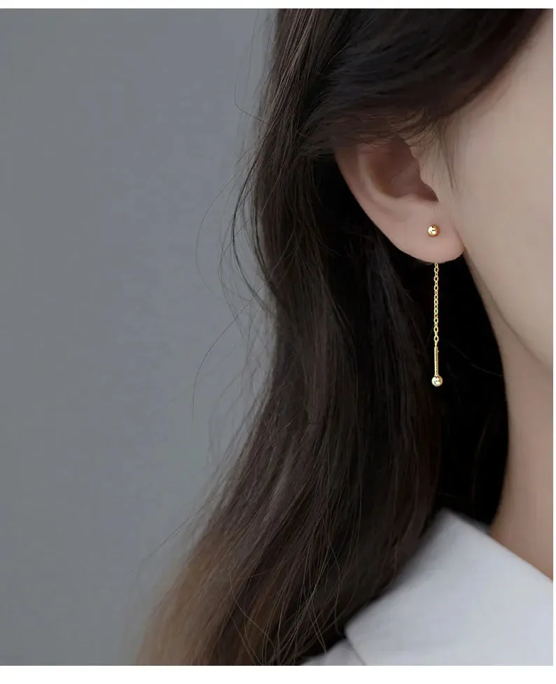 La Monada Tassel Drop Earrings for Women, 925 Sterling Silver Fine ...