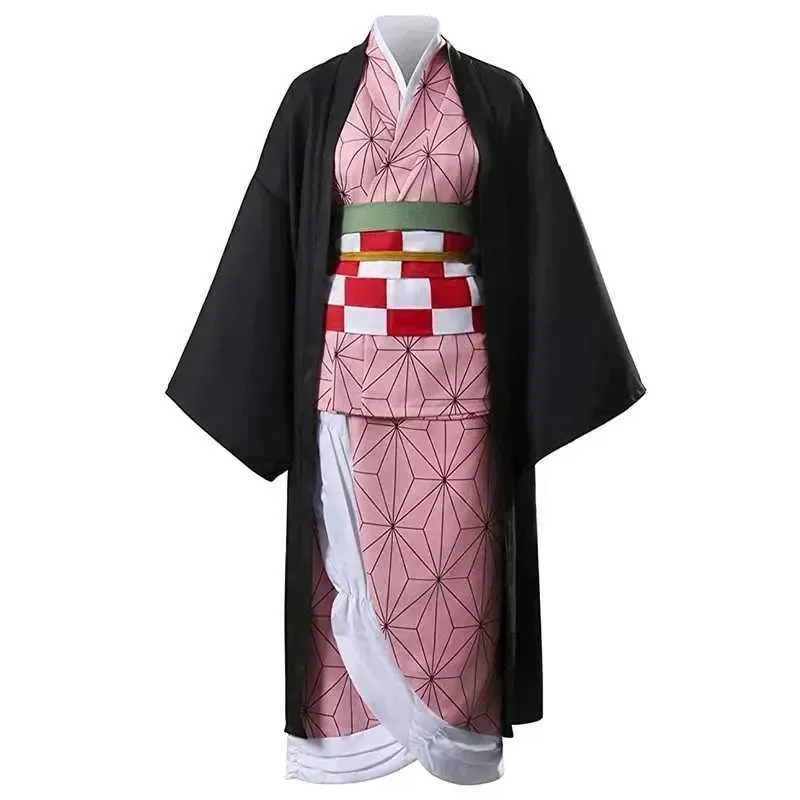 Anime Kimetsu No Yaiba Kamado Nezuko Cosplay Kimono Demon Slayer ...
