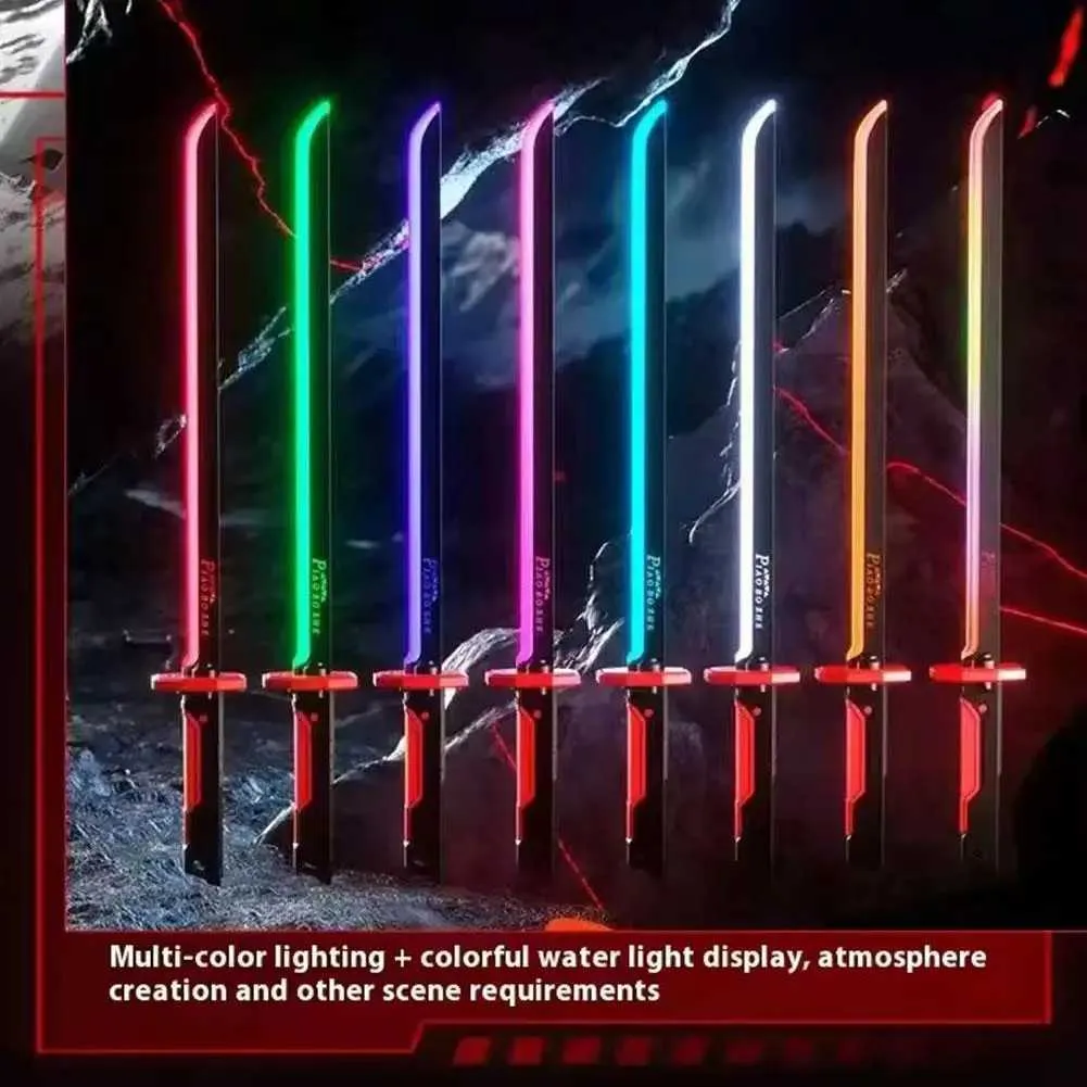 Colorful Streamer Glowing Sword Toys with Spark Smoke Effect, Light ...