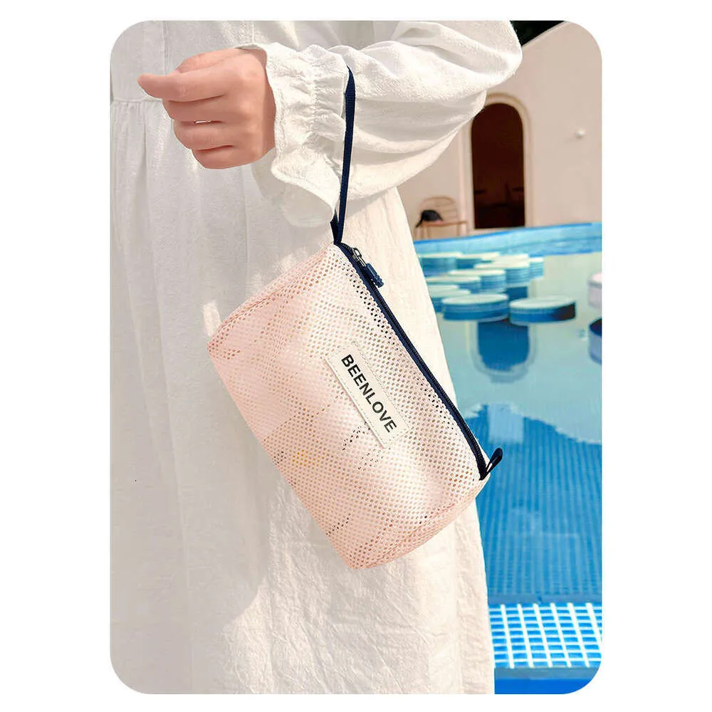 Fashion Swimming Beach Mesh Goggles Toiletries Makeup Portable Handheld ...