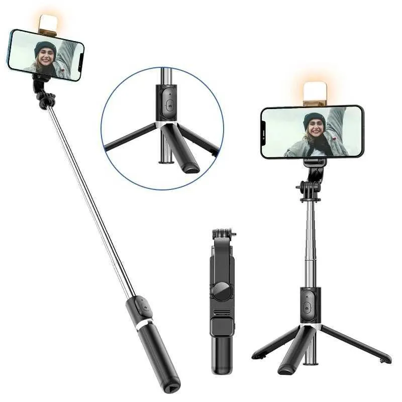 FGCLSY Wireless Bluetooth Selfie Stick Tripod Monopod Stand Phone ...