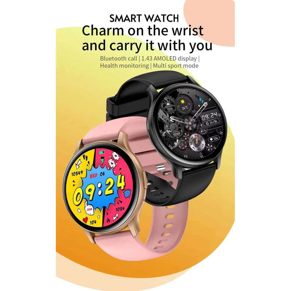 Senbono Max11 AMOLED Women's Smart Watch with 1.43'' Display, Call ...